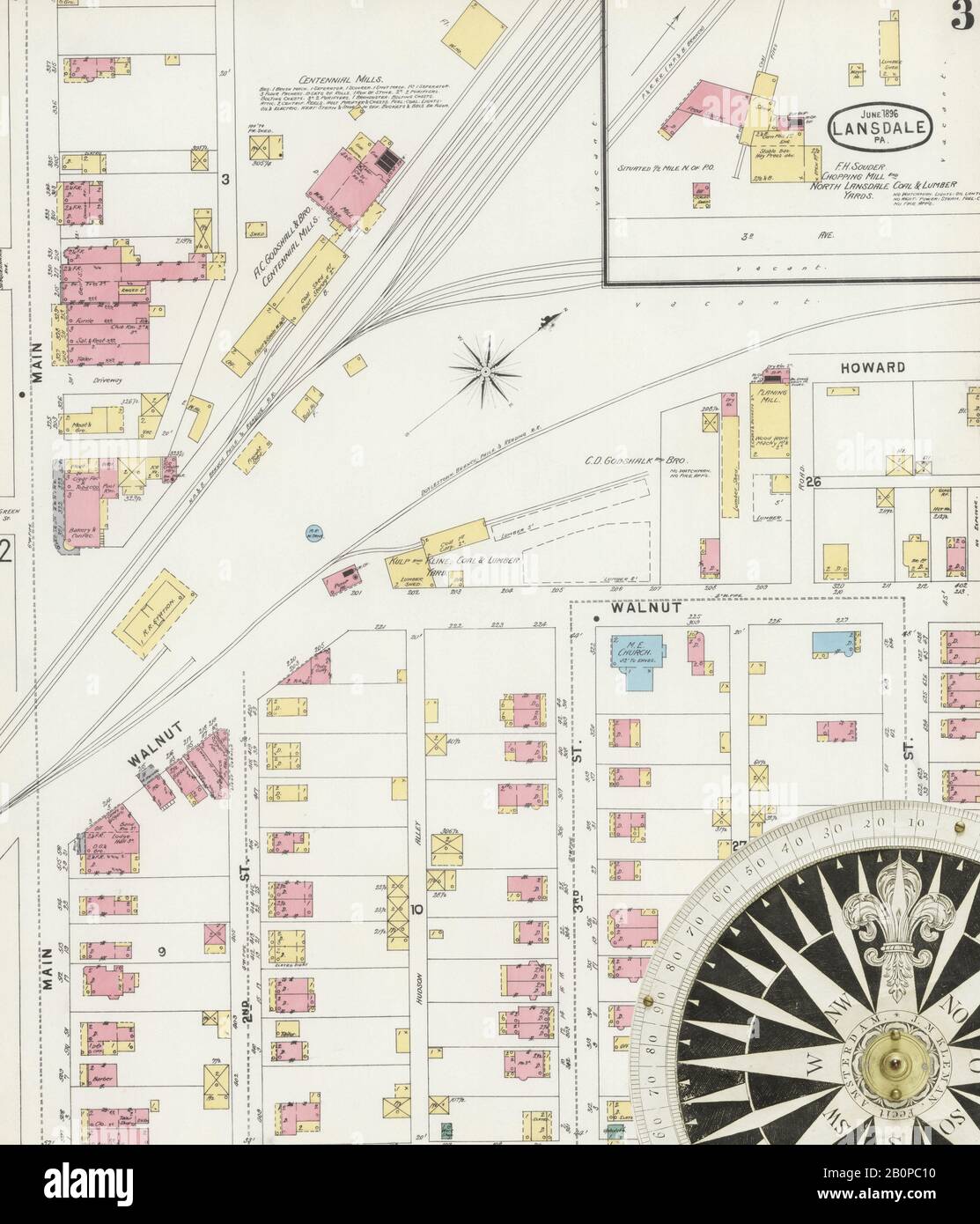 Lansdale map hi-res stock photography and images - Alamy