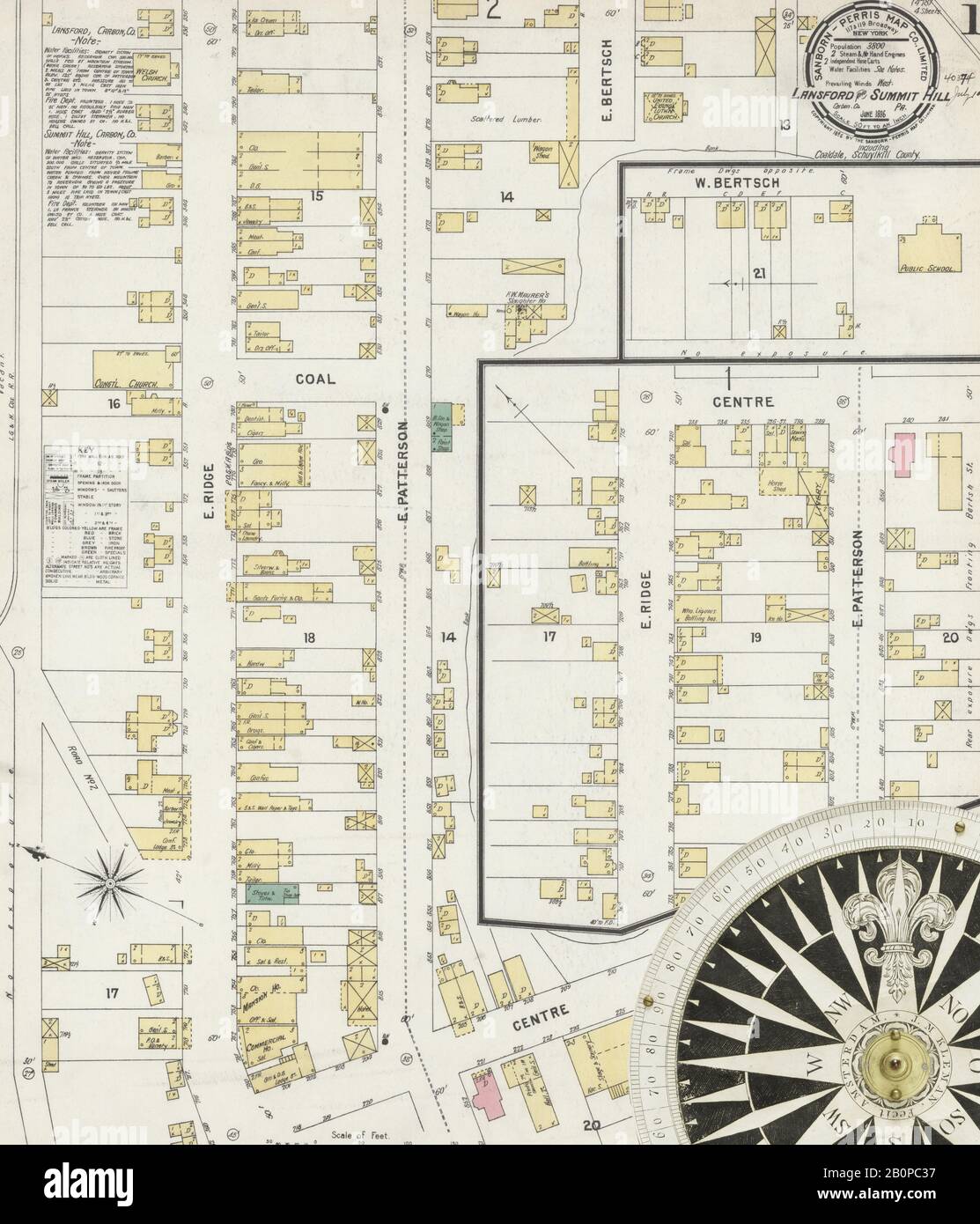 Map of coaldale hi-res stock photography and images - Alamy