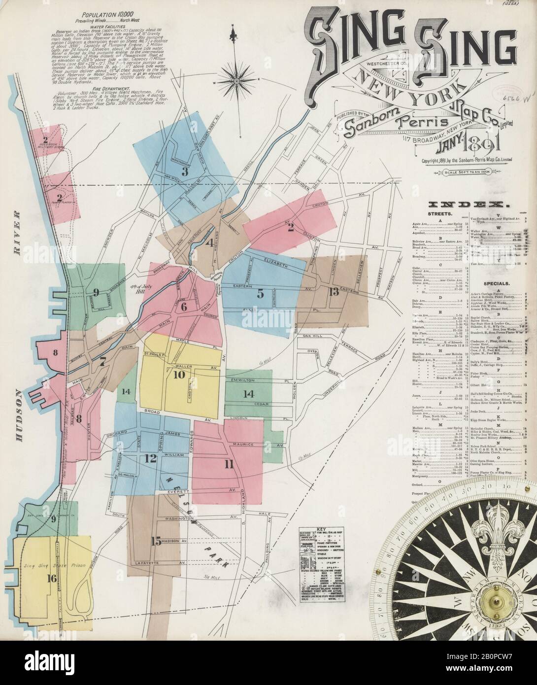 Image 1 of Sanborn Fire Insurance Map from Sing Sing, Westchester ...