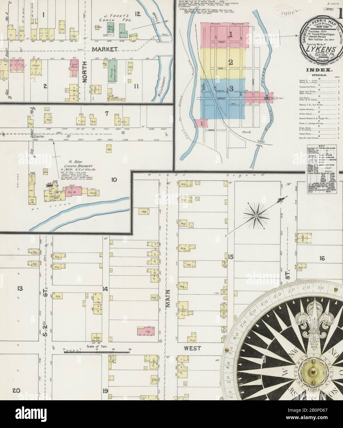 Map of lykens hi-res stock photography and images - Alamy