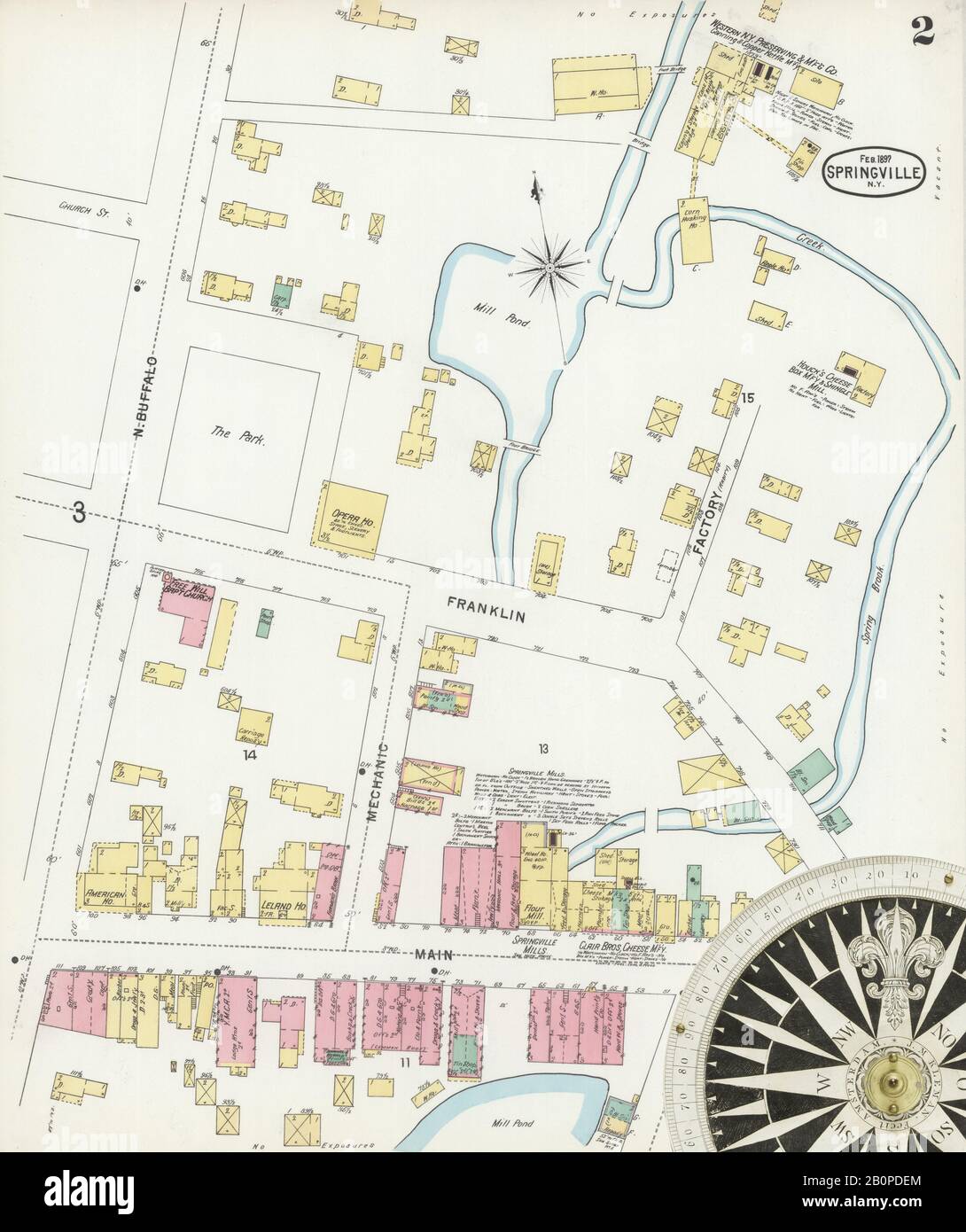 Map of springville hi-res stock photography and images - Alamy