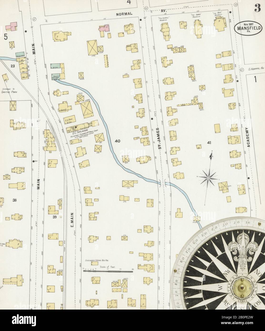 Mansfield pennsylvania map hi-res stock photography and images - Alamy