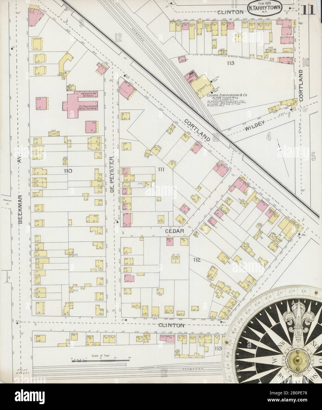 Tarrytown map hi-res stock photography and images - Alamy