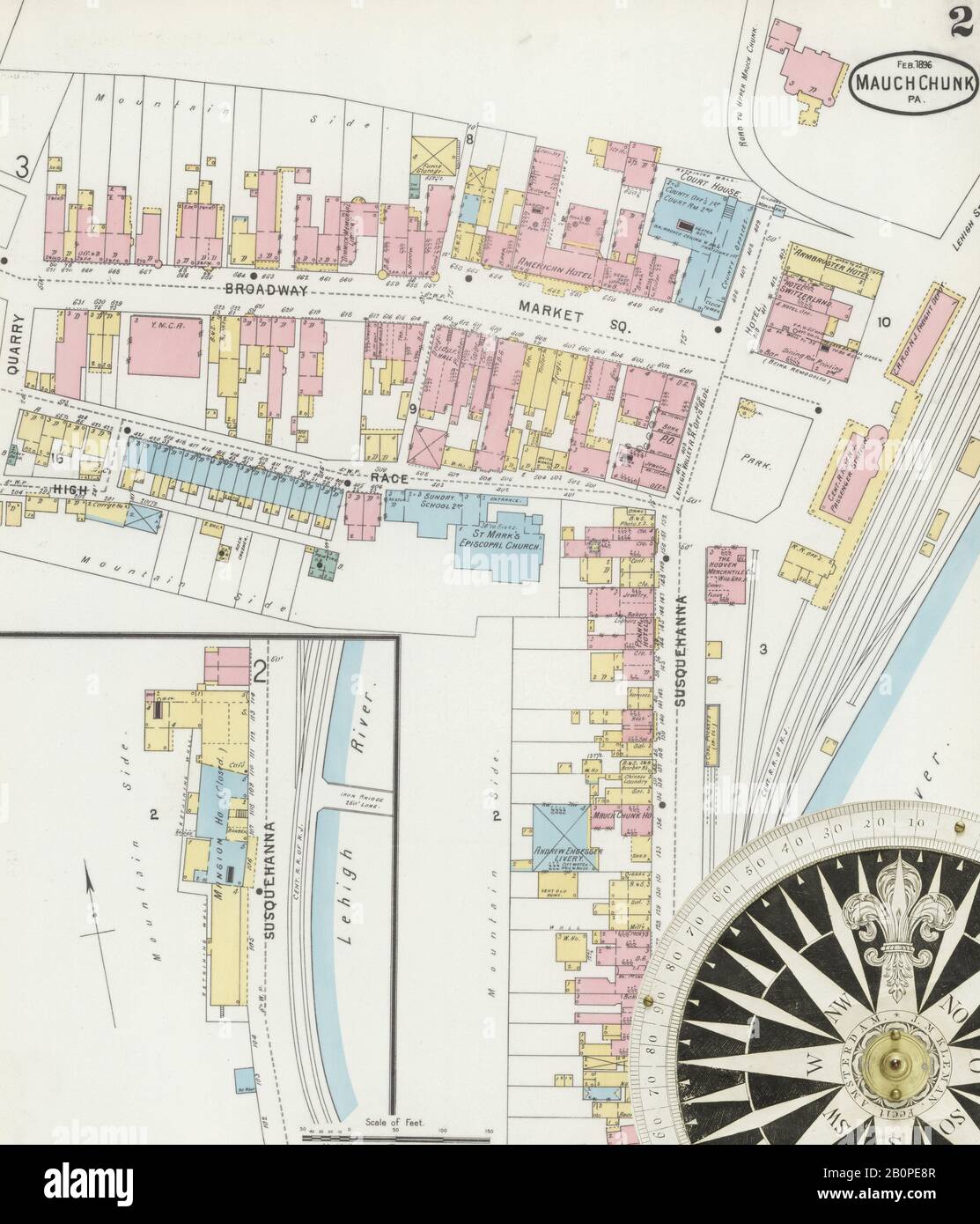 Image 2 of Sanborn Fire Insurance Map from Mauch Chunk, Carbon County ...
