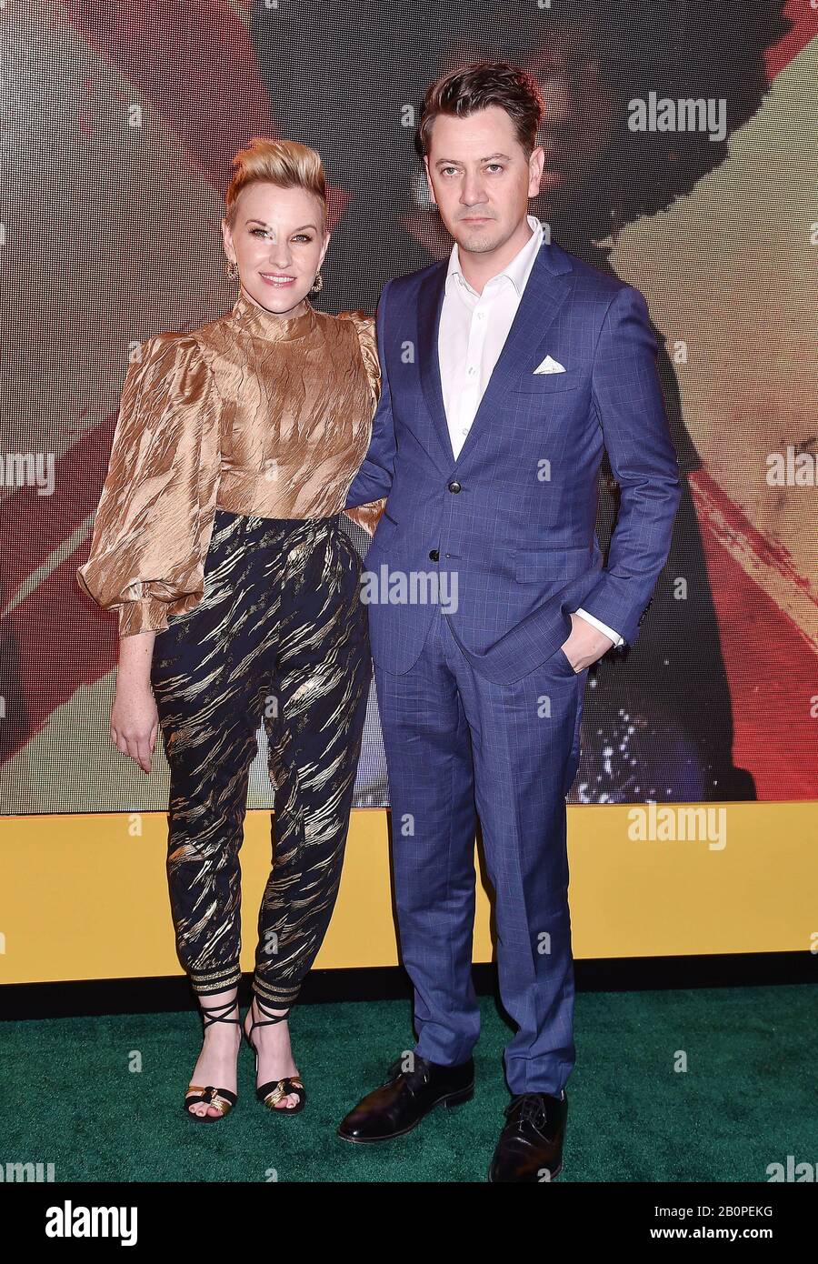 LOS ANGELES, CA - FEBRUARY 19: Kate Mulvany, Hamish Michael attends the ...