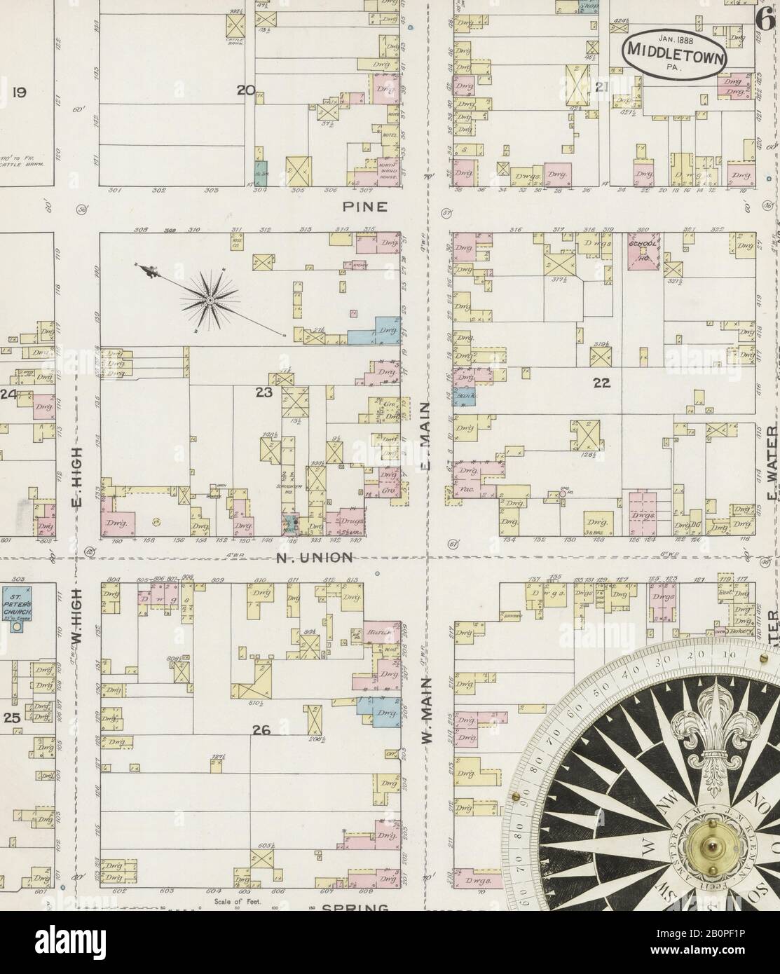 Middletown pennsylvania map hi-res stock photography and images - Alamy