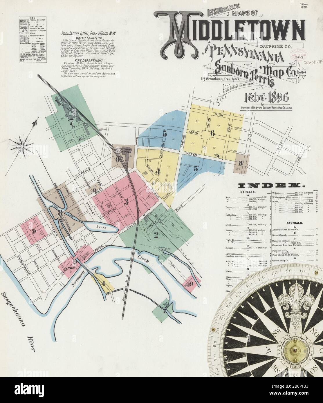 Middletown pennsylvania map hi-res stock photography and images - Alamy