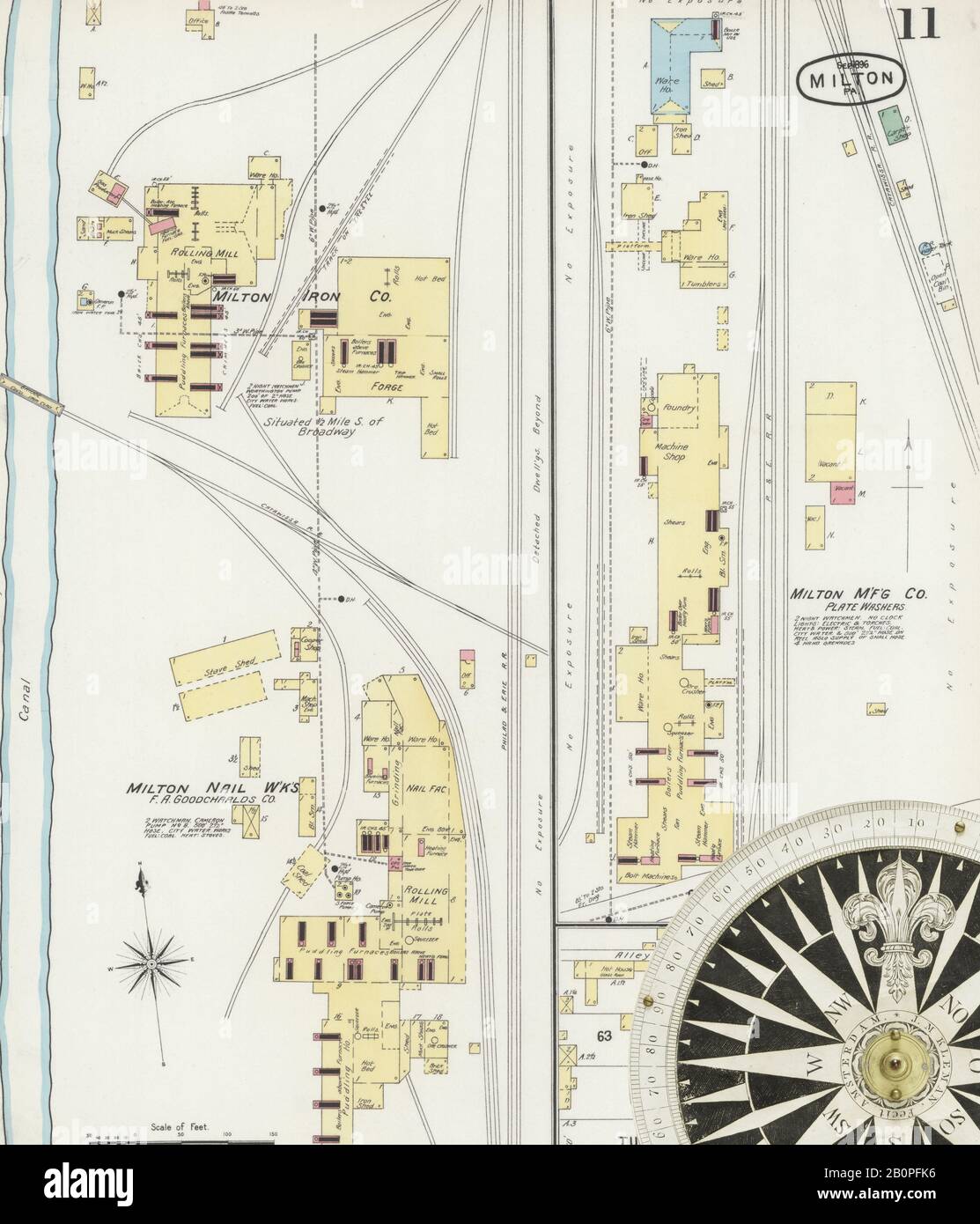 Milton pennsylvania map hi-res stock photography and images - Alamy