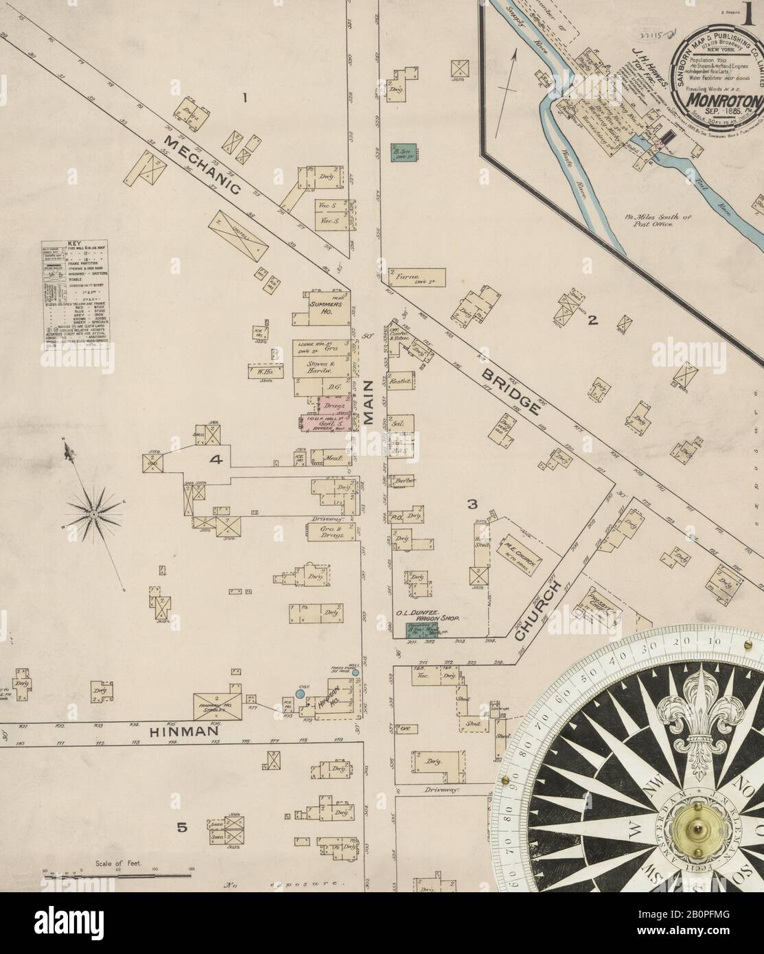 Image 1 of Sanborn Fire Insurance Map from Monroeton, Bradford County ...