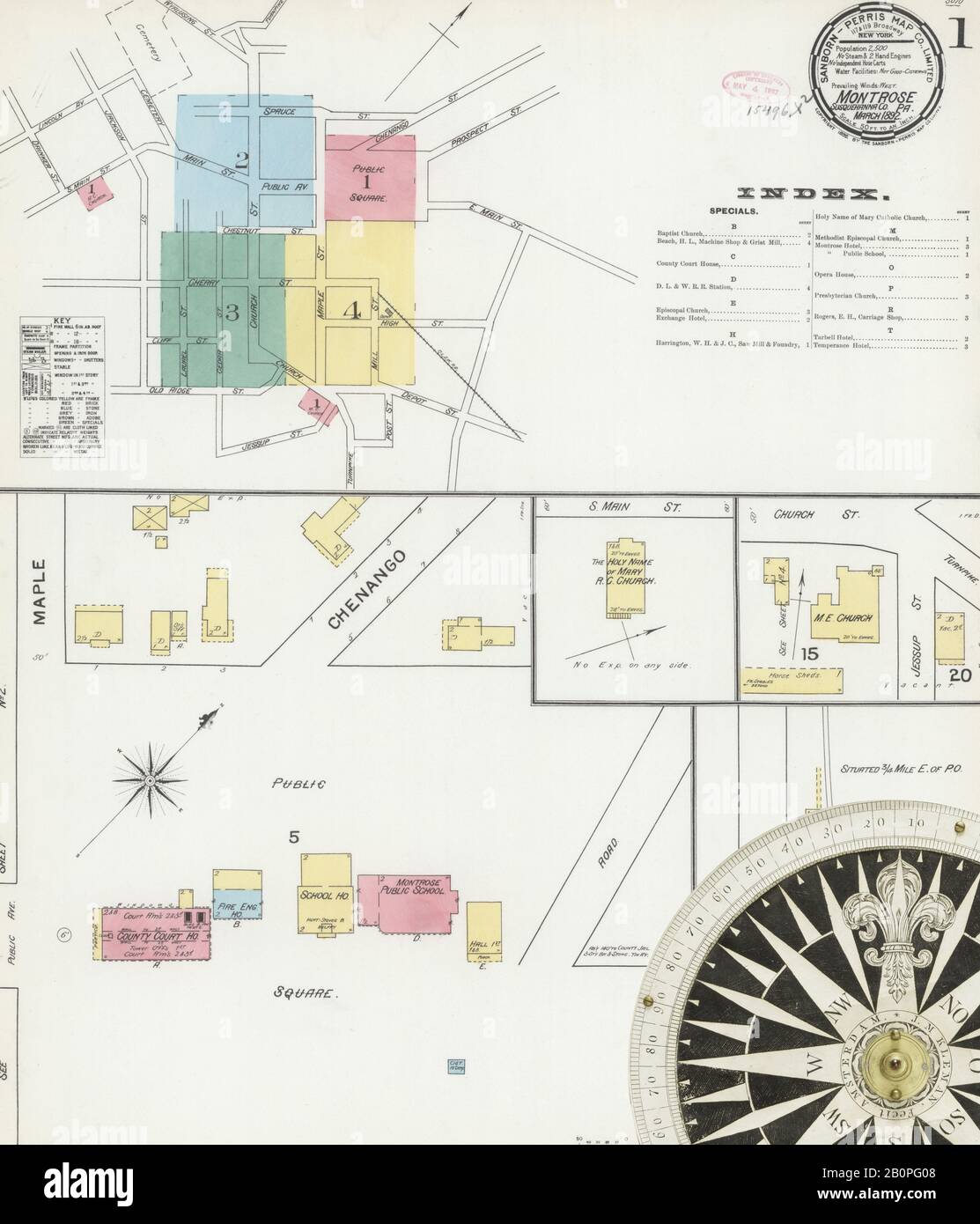 Map of montrose hi-res stock photography and images - Alamy