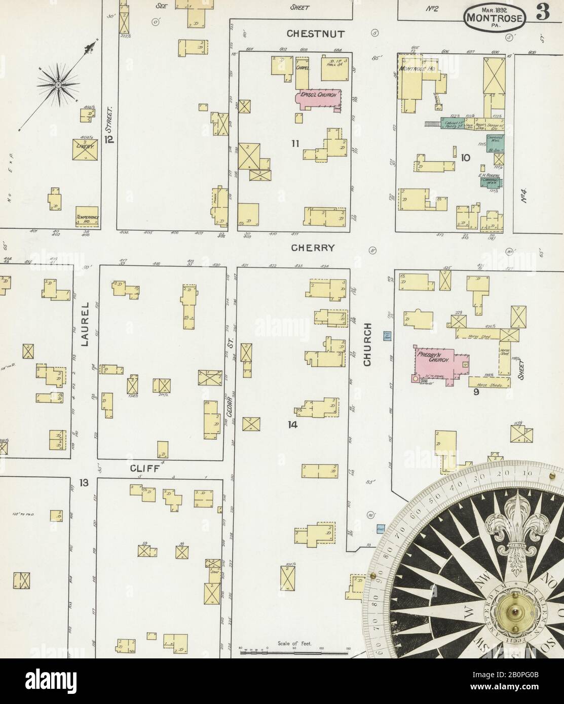 Map of montrose hi-res stock photography and images - Alamy