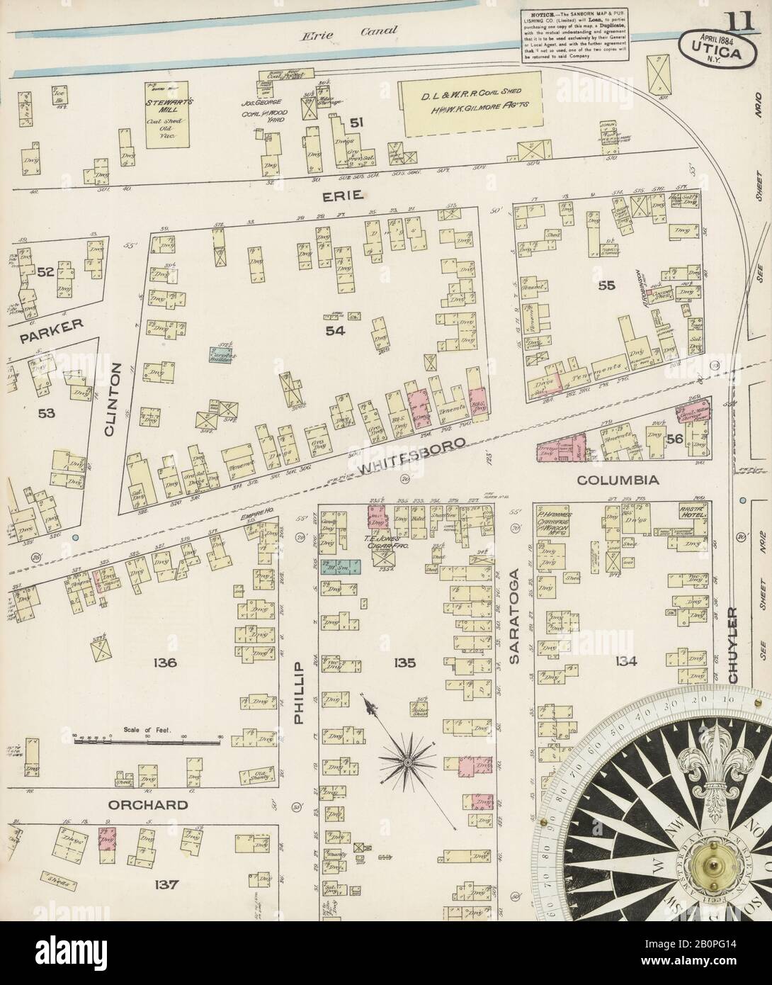 Utica map hi-res stock photography and images - Alamy