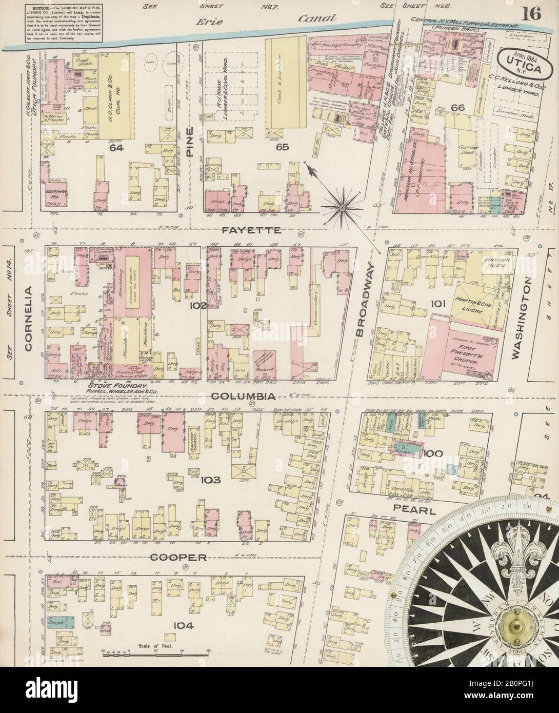 Utica map hi-res stock photography and images - Alamy