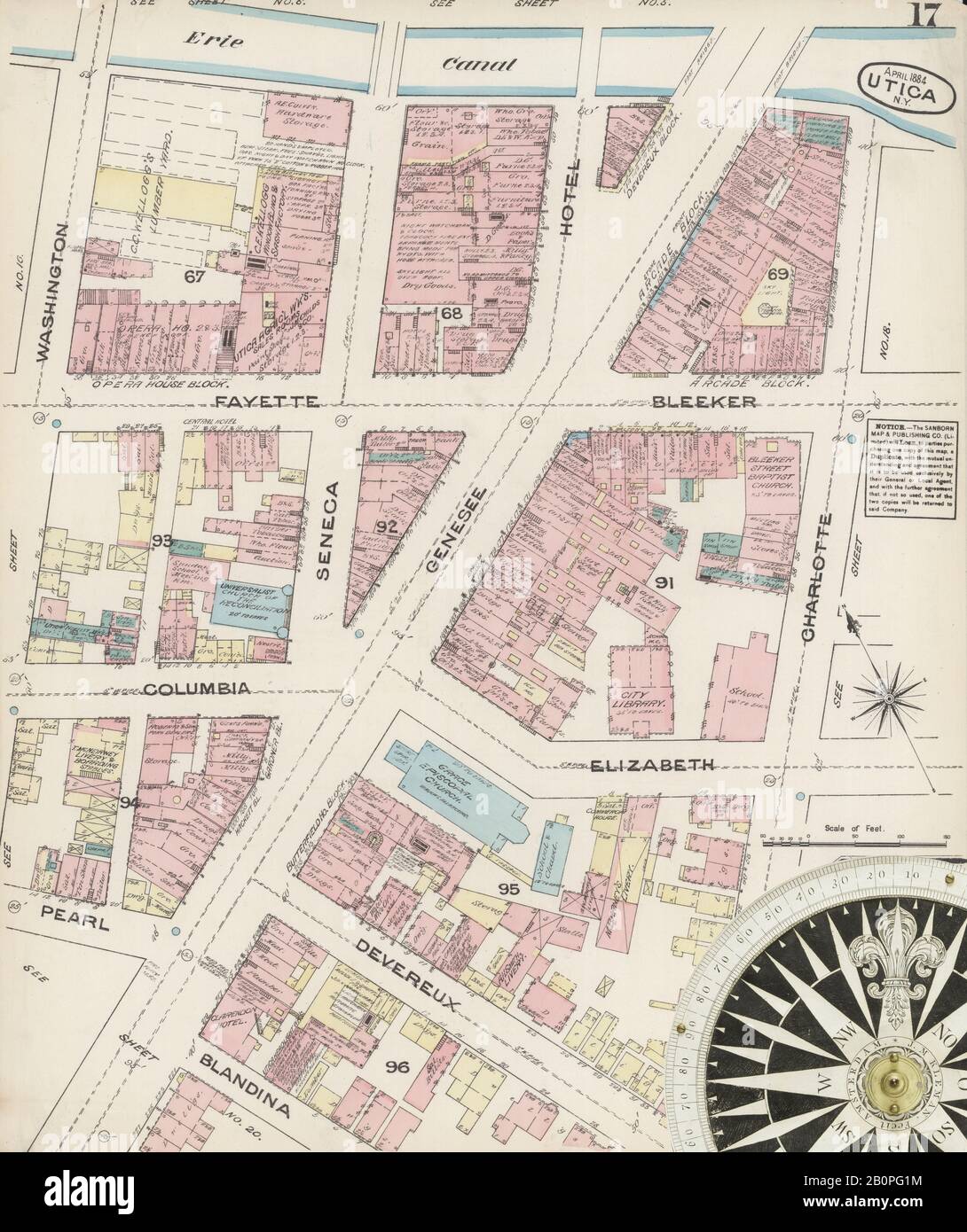 Map of utica hi-res stock photography and images - Alamy