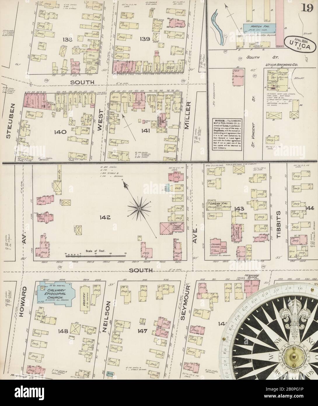 City Street Map Of Utica