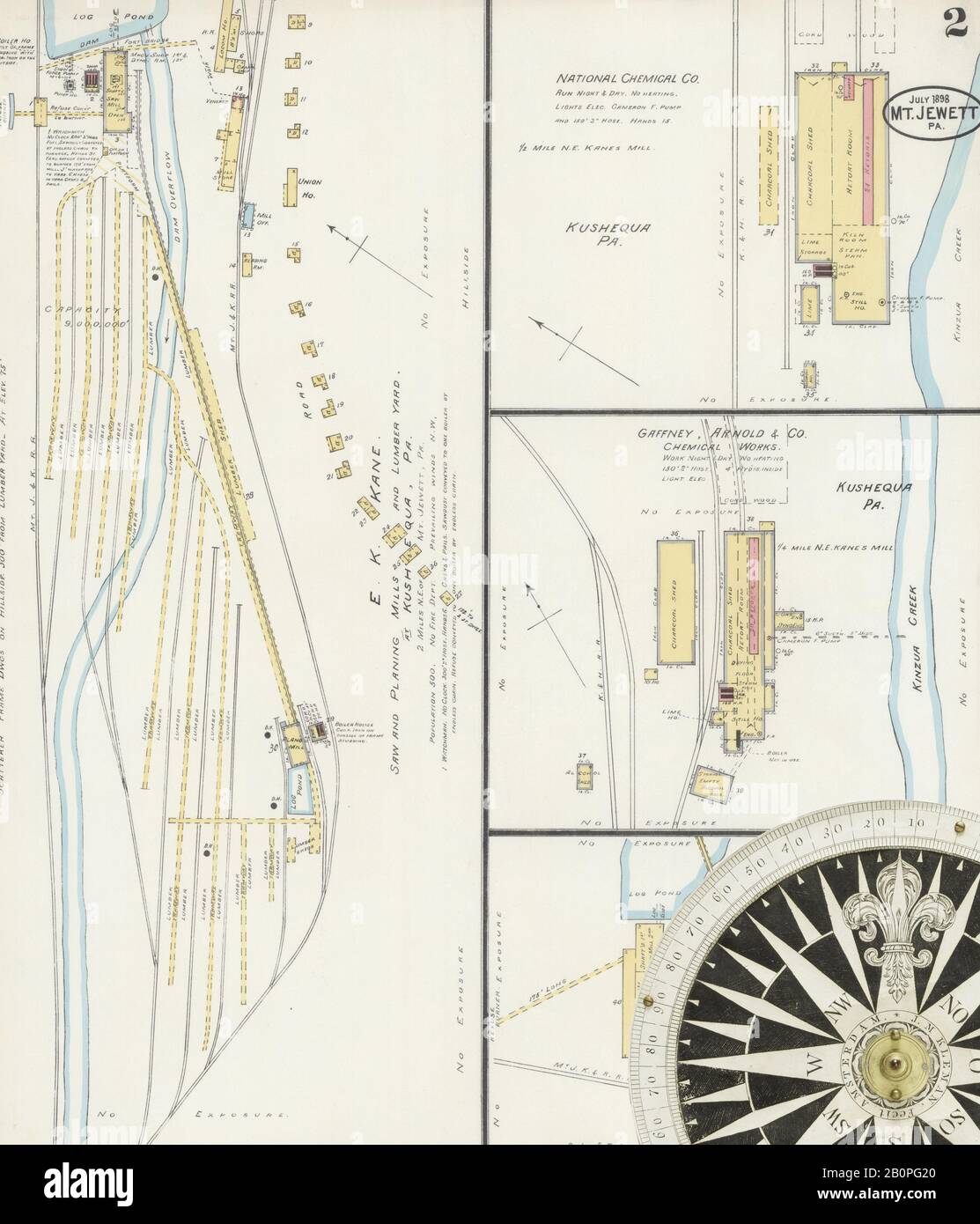 Mount jewett map hi-res stock photography and images - Alamy