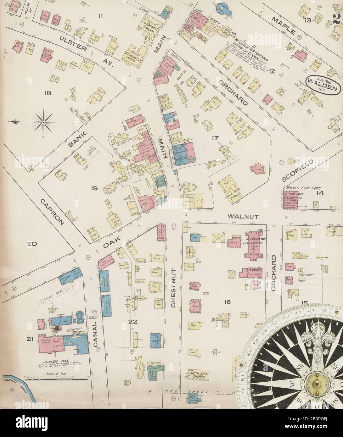 Walden map hi-res stock photography and images - Alamy