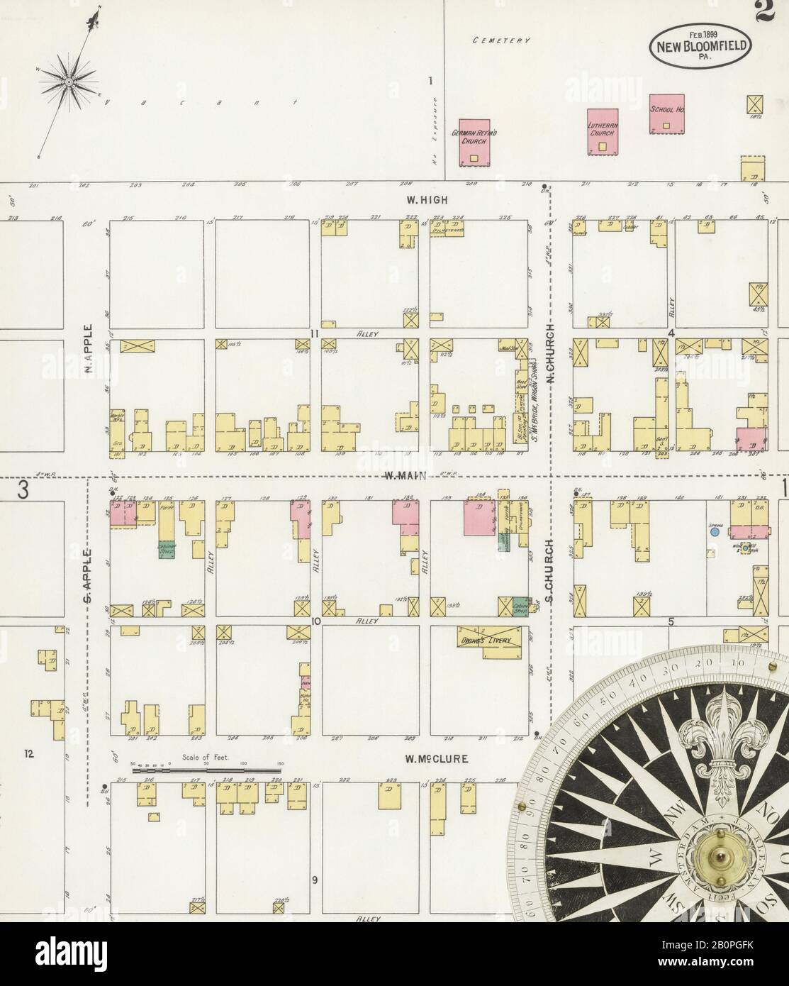 Map of bloomfield hi-res stock photography and images - Alamy