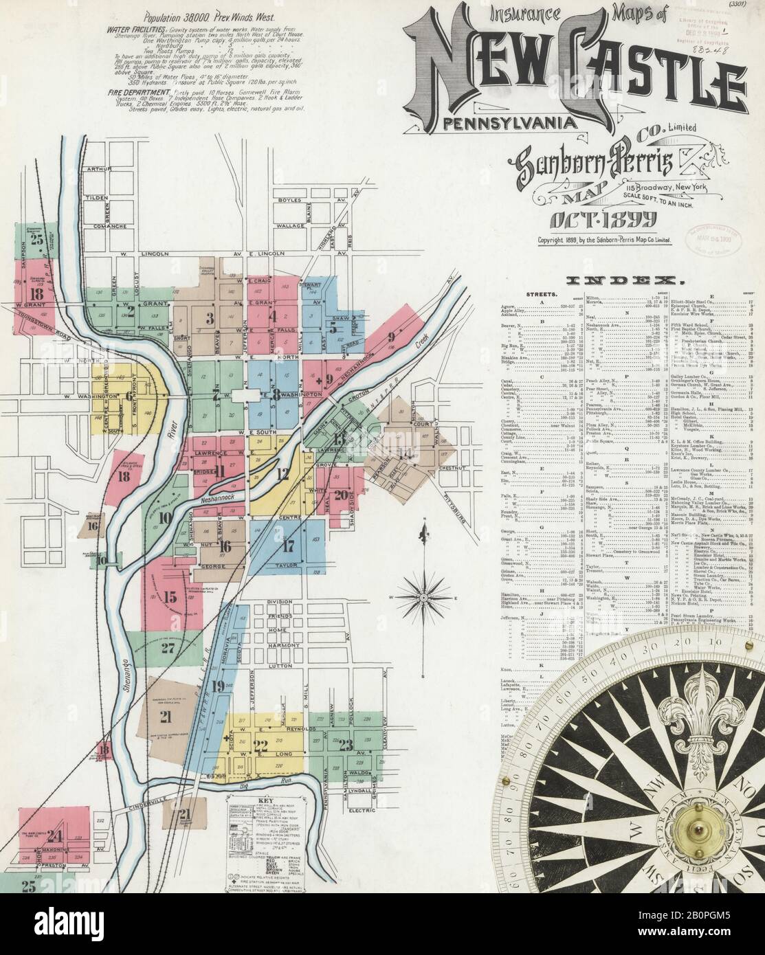 New castle pennsylvania map hi-res stock photography and images - Alamy
