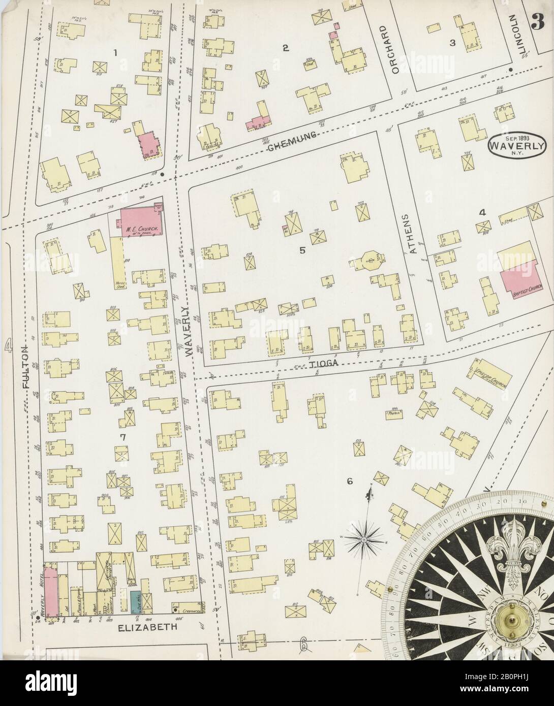 Map of waverly hi-res stock photography and images - Alamy