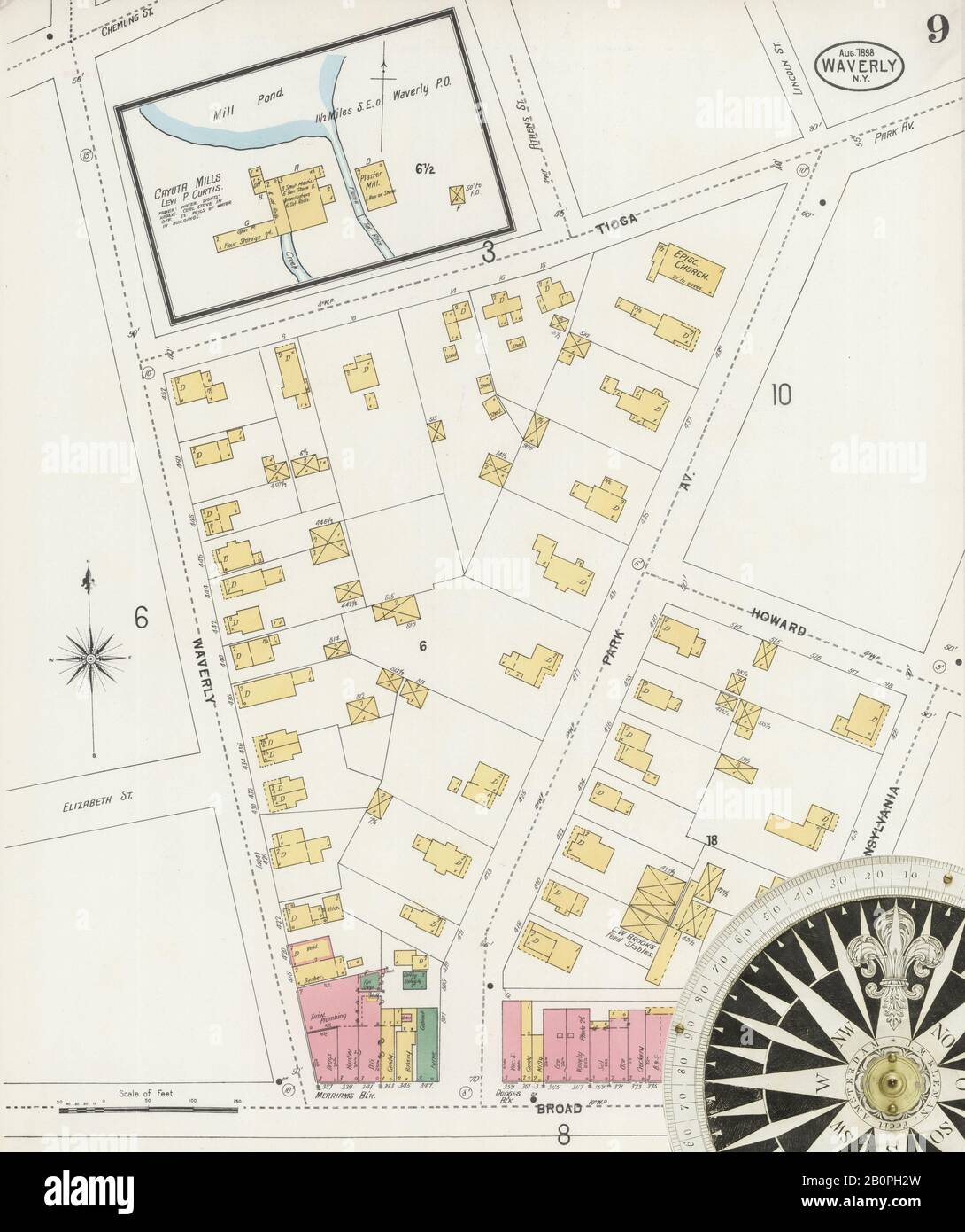 Image 9 of Sanborn Fire Insurance Map from Waverly, Tioga County, New ...