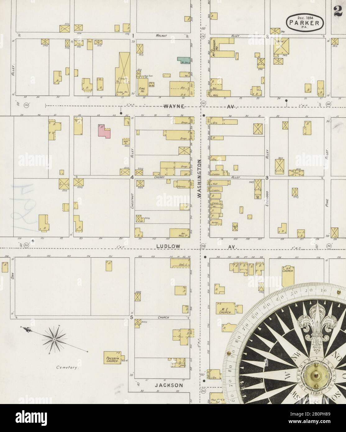 Map of parker hi-res stock photography and images - Alamy
