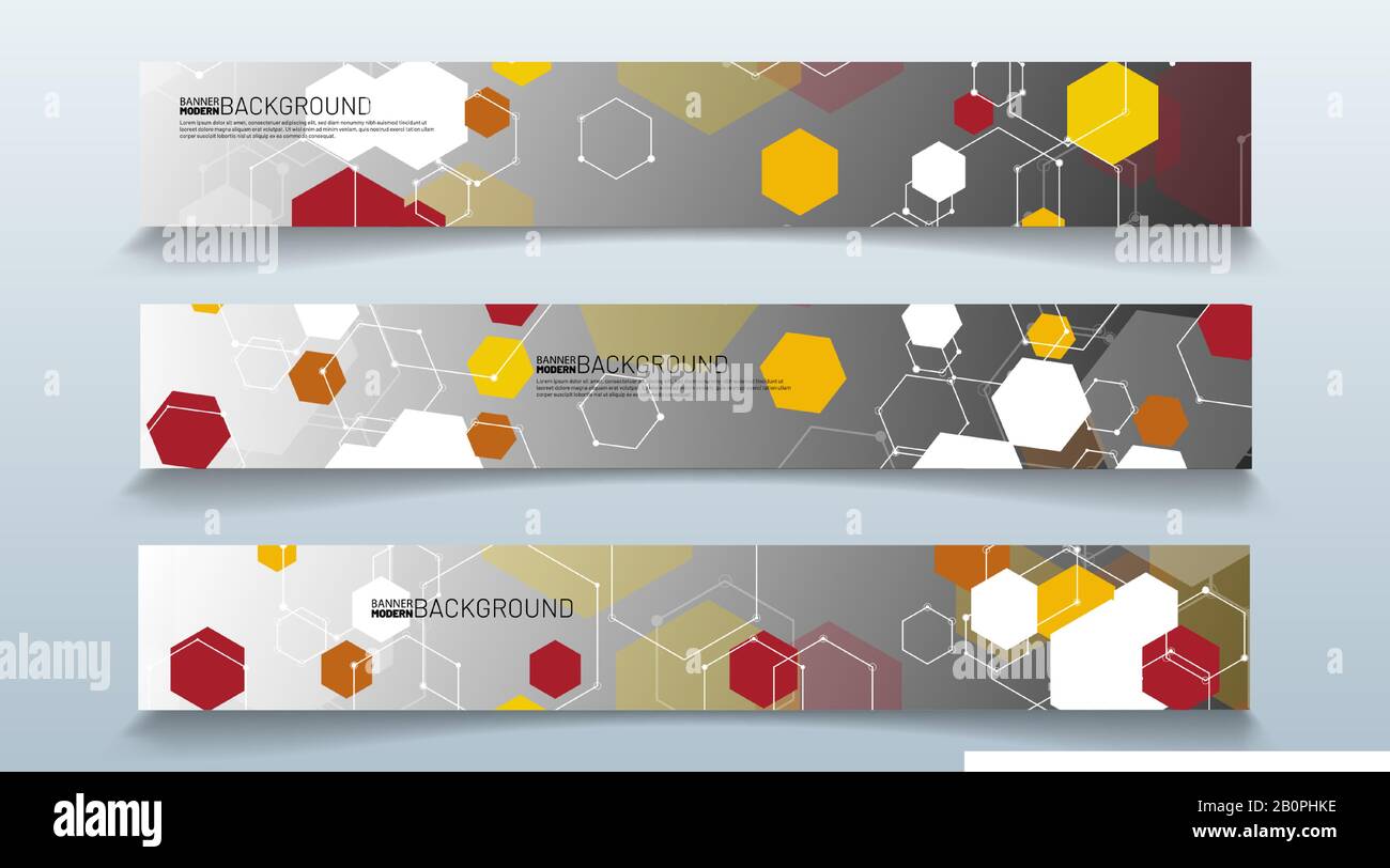 set rectangular banner background. modern abstract vector design Stock Vector Image & Art - Alamy