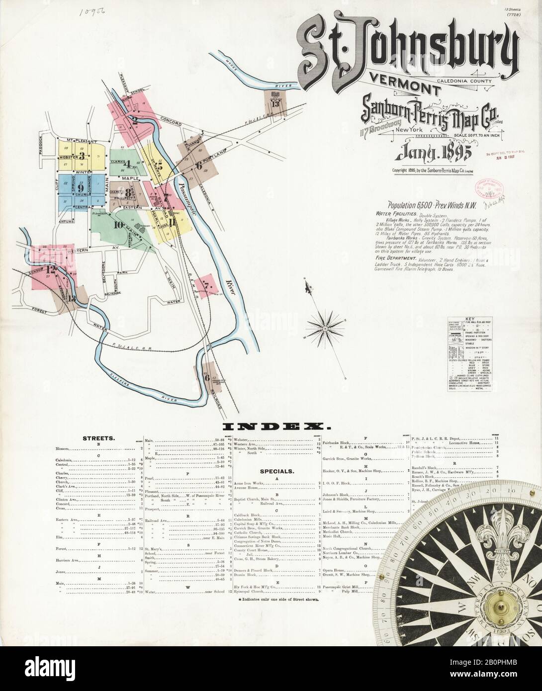 Image 1 of Sanborn Fire Insurance Map from Saint Johnsbury, Caledonia ...