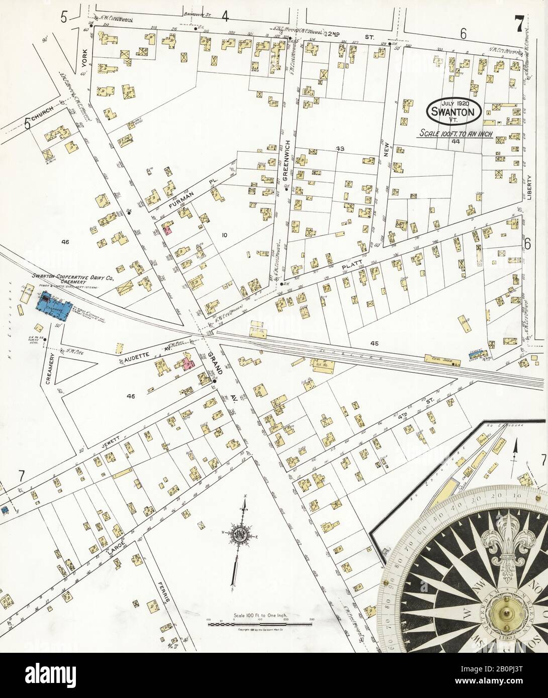 Map of swanton hi-res stock photography and images - Alamy