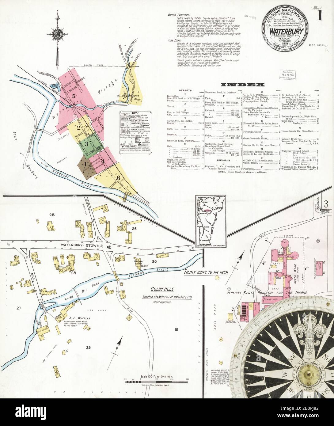 Map of waterbury hi-res stock photography and images - Alamy