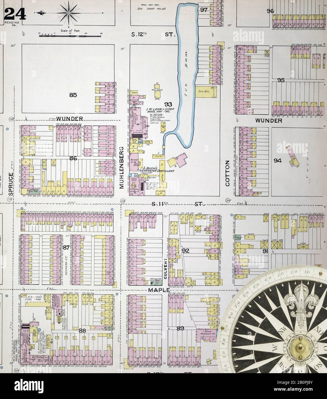 Reading pennsylvania map hi-res stock photography and images - Alamy