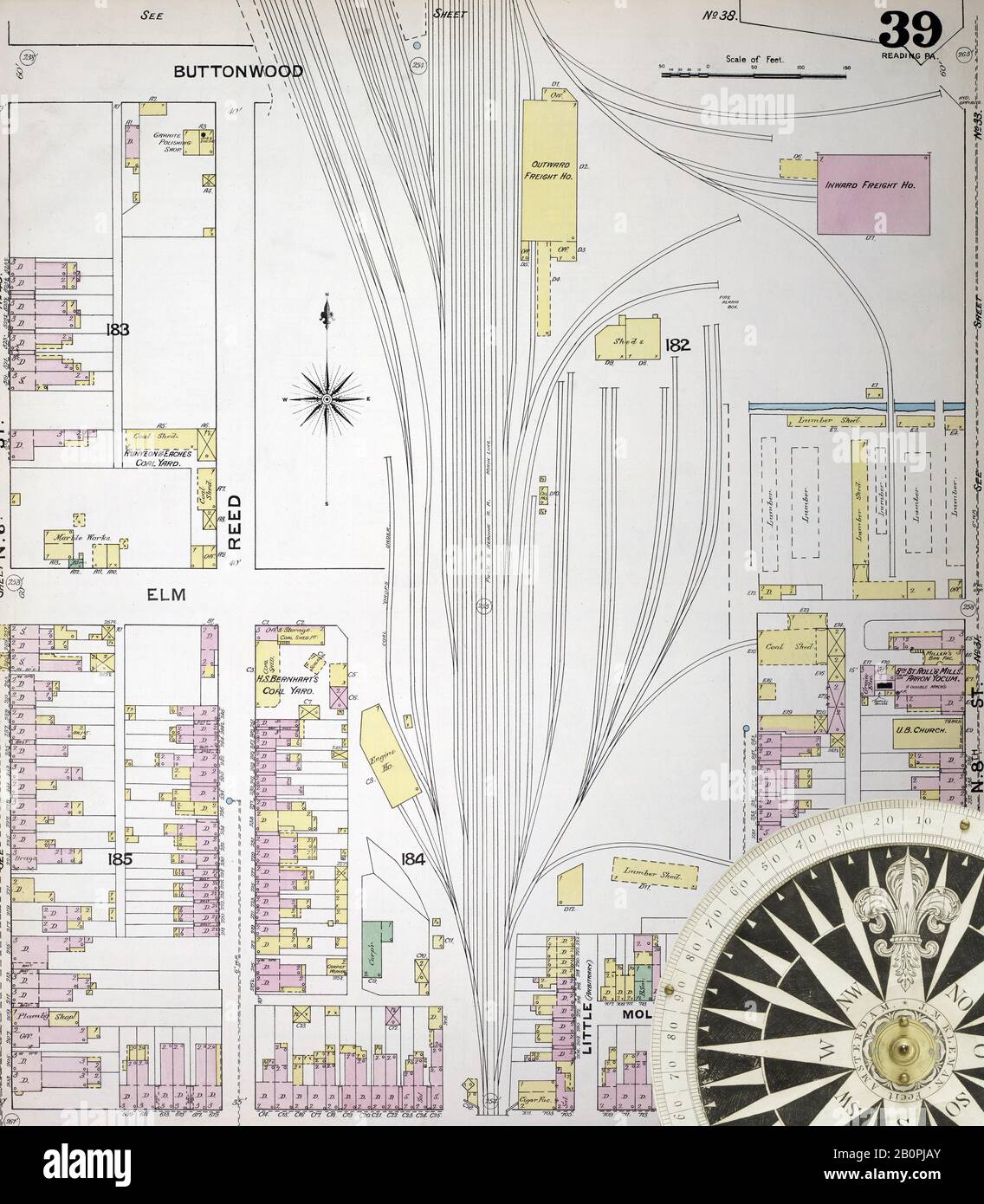 Image 39 of Sanborn Fire Insurance Map from Reading, Berks County ...