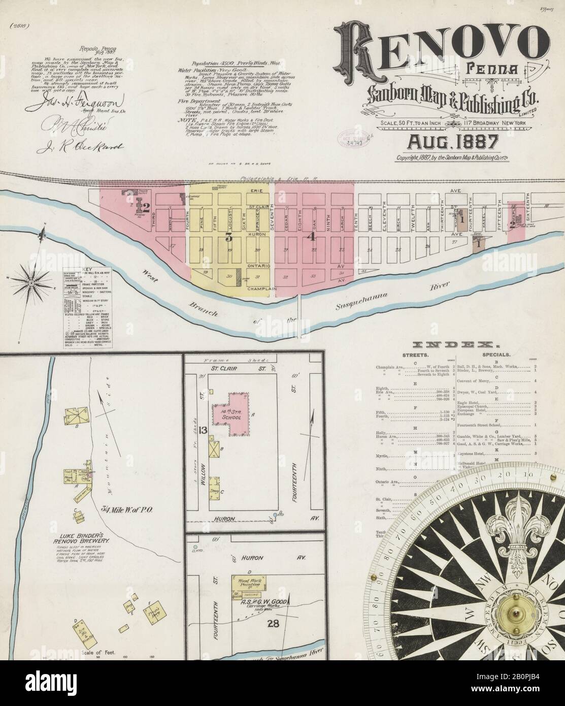 Image 1 of Sanborn Fire Insurance Map from Renovo, Clinton County ...