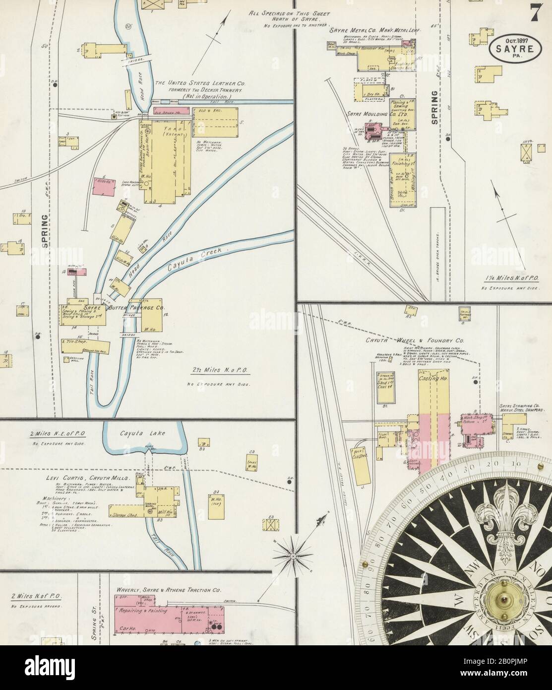 Map of sayre hi-res stock photography and images - Alamy