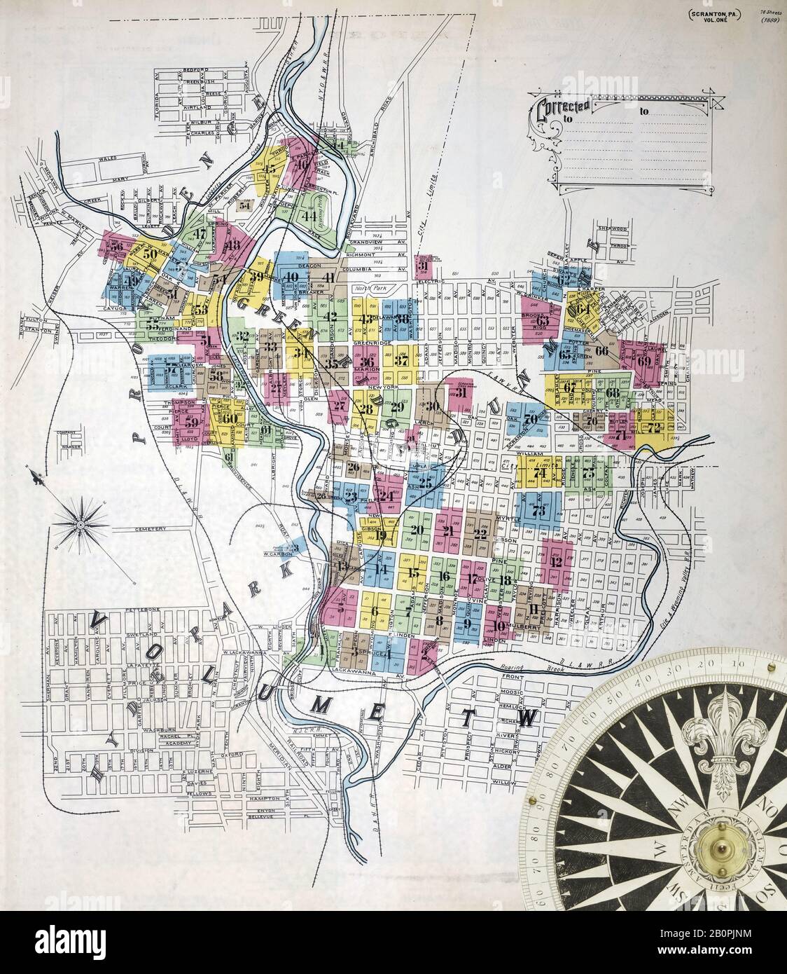 Image 1 of Sanborn Fire Insurance Map from Scranton, Lackawanna County ...