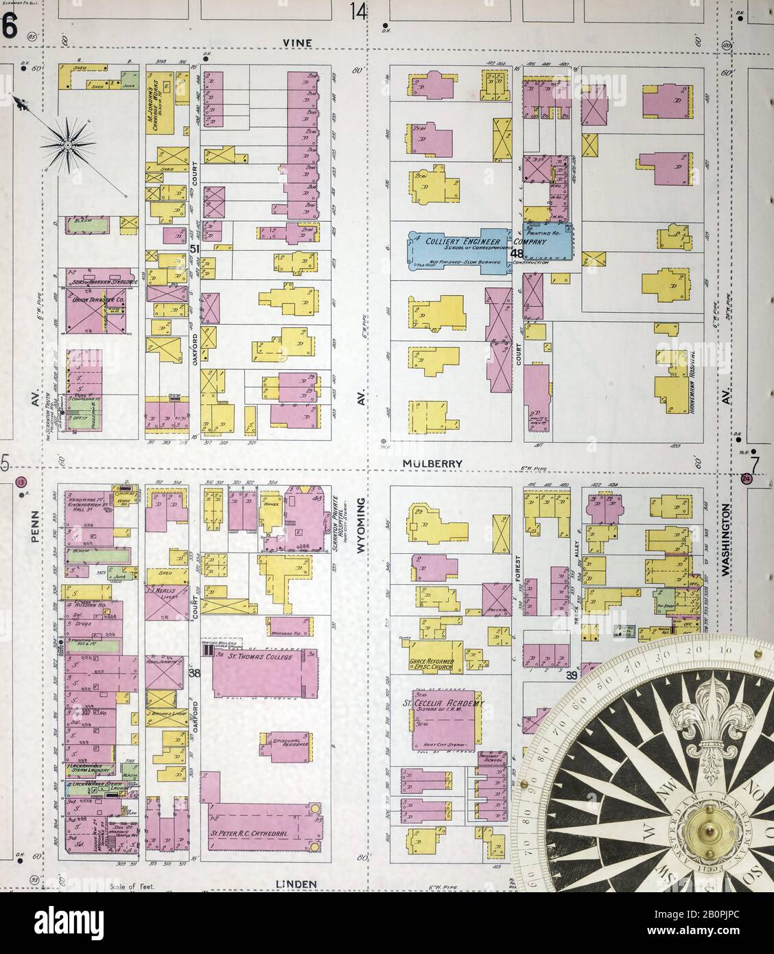 Map of dunmore hi-res stock photography and images - Alamy