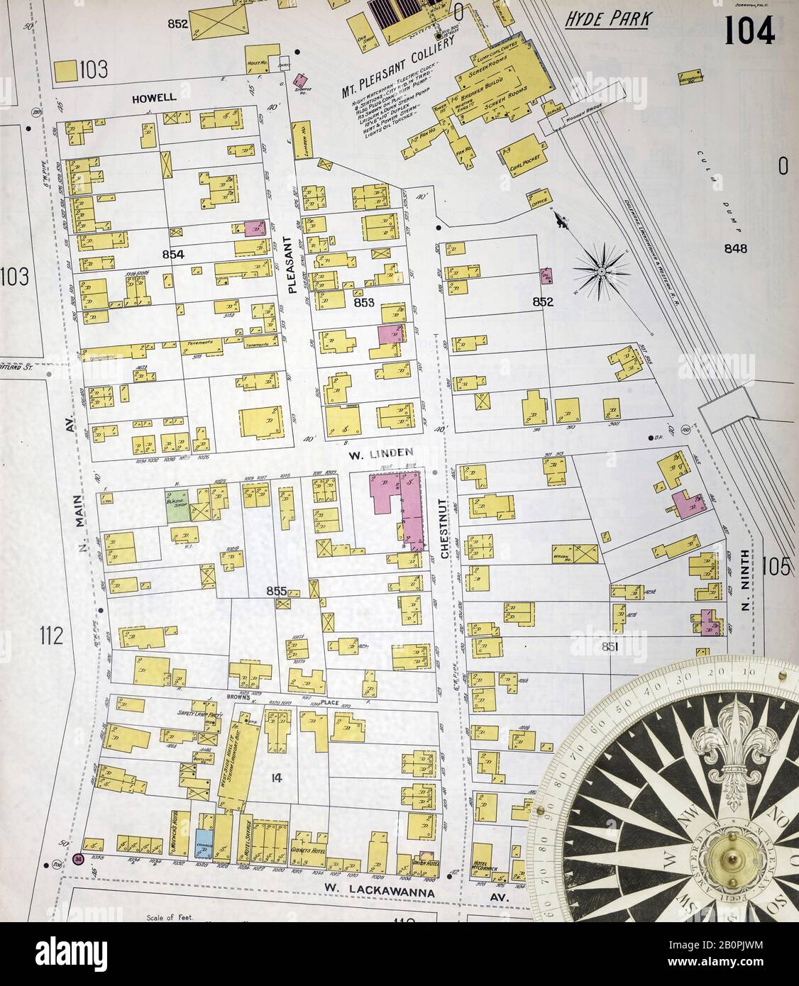 Map of dunmore hi-res stock photography and images - Alamy