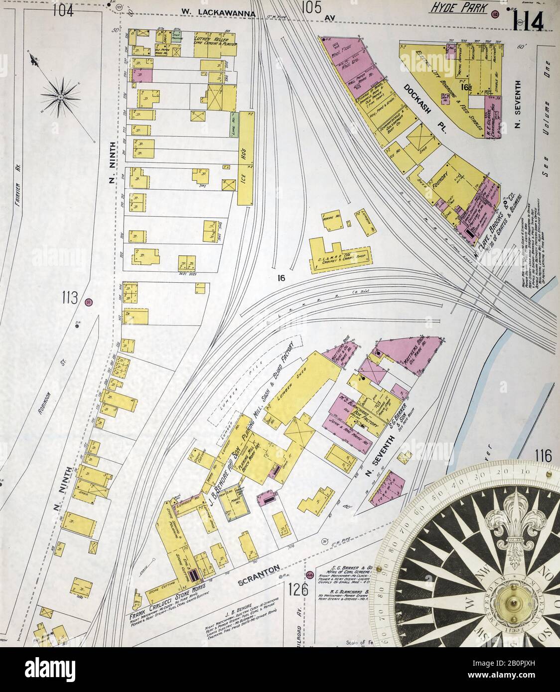 Dunmore map hi-res stock photography and images - Alamy