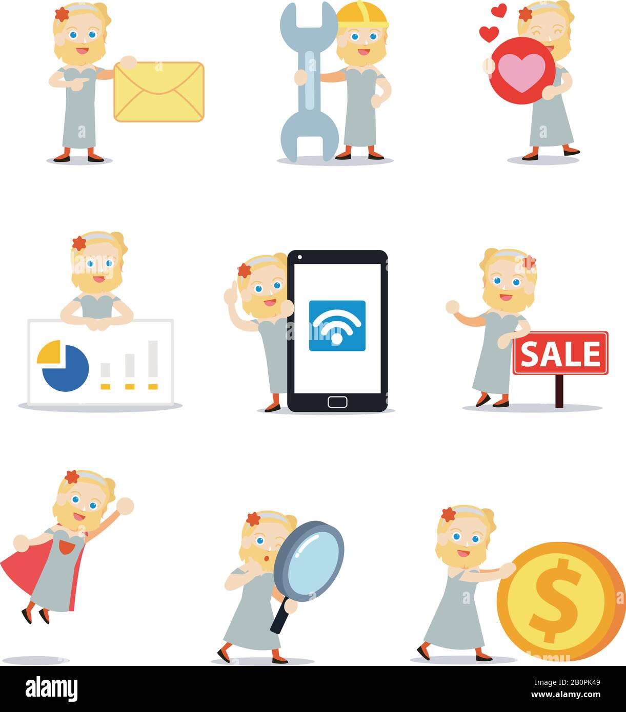 Wearing headband Cut Out Stock Images & Pictures - Alamy