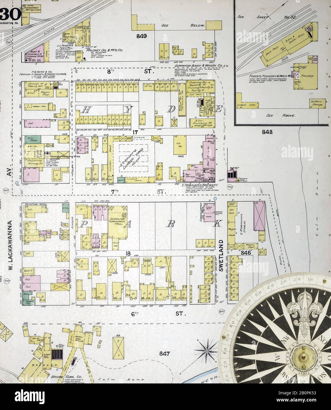Image 30 of Sanborn Fire Insurance Map from Scranton, Lackawanna County ...