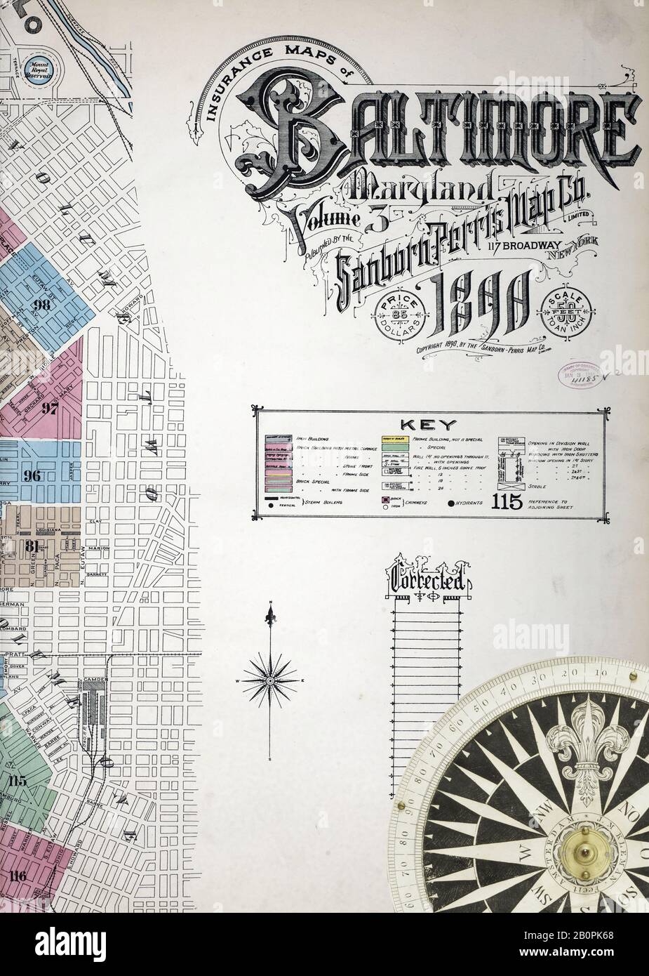 Baltimore city map hi-res stock photography and images - Alamy