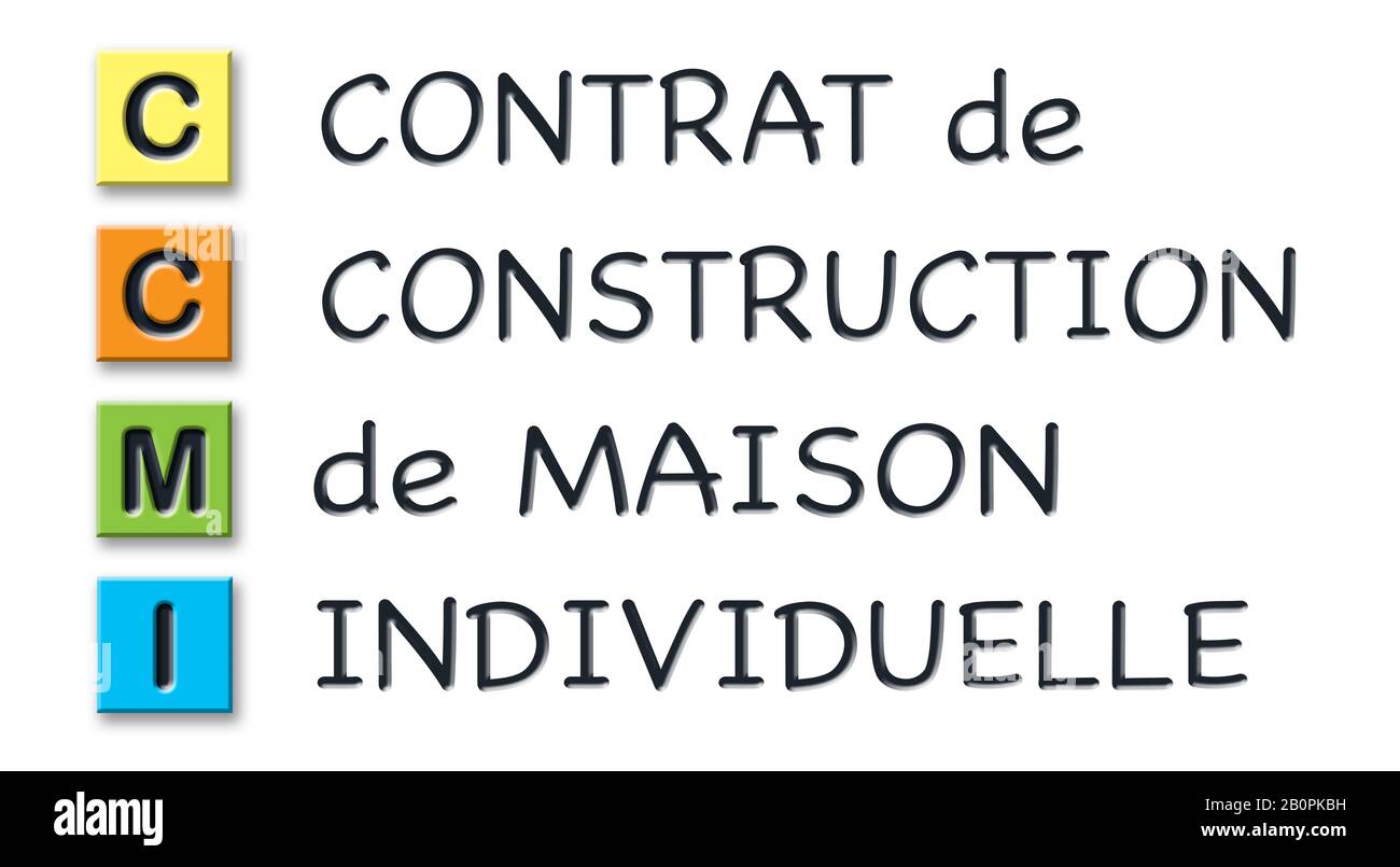 CCMI 3d initials in colored 3d cubes with 3d meaning in french language ...