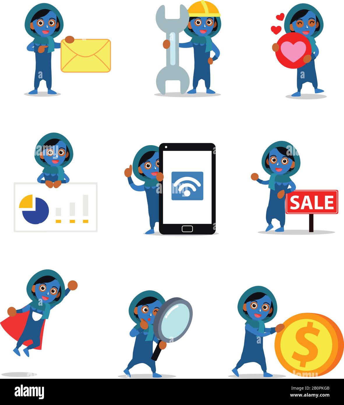 Female alien character Stock Vector Images - Alamy