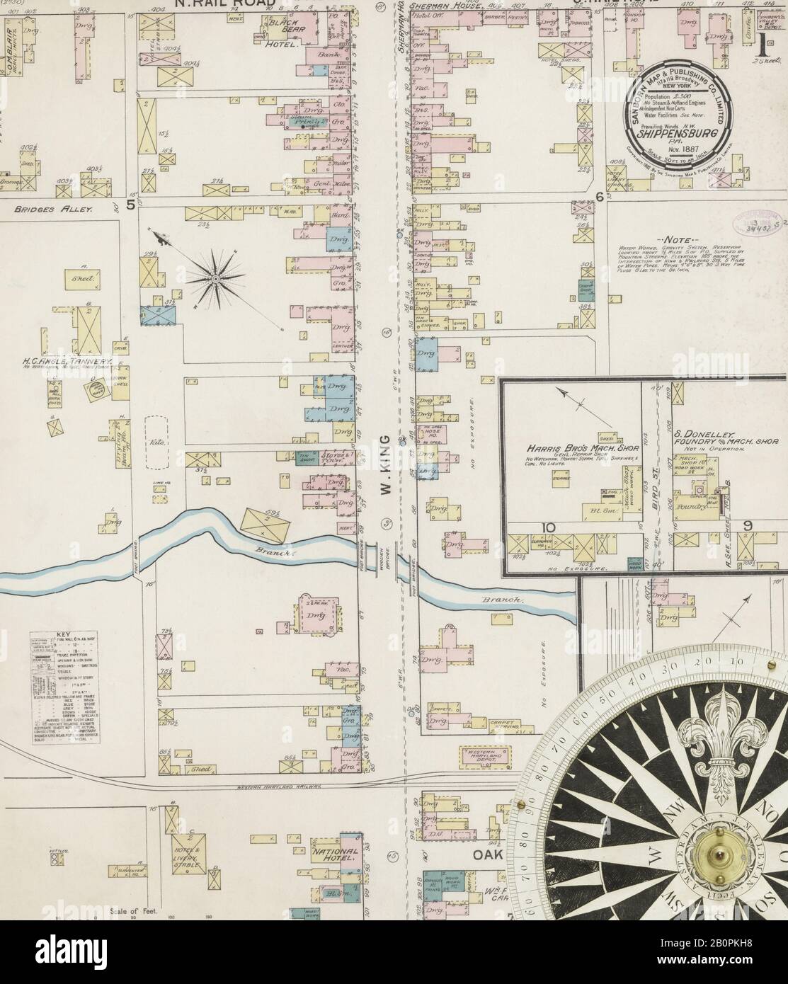 Image 1 of Sanborn Fire Insurance Map from Shippensburg, Cumberland And ...
