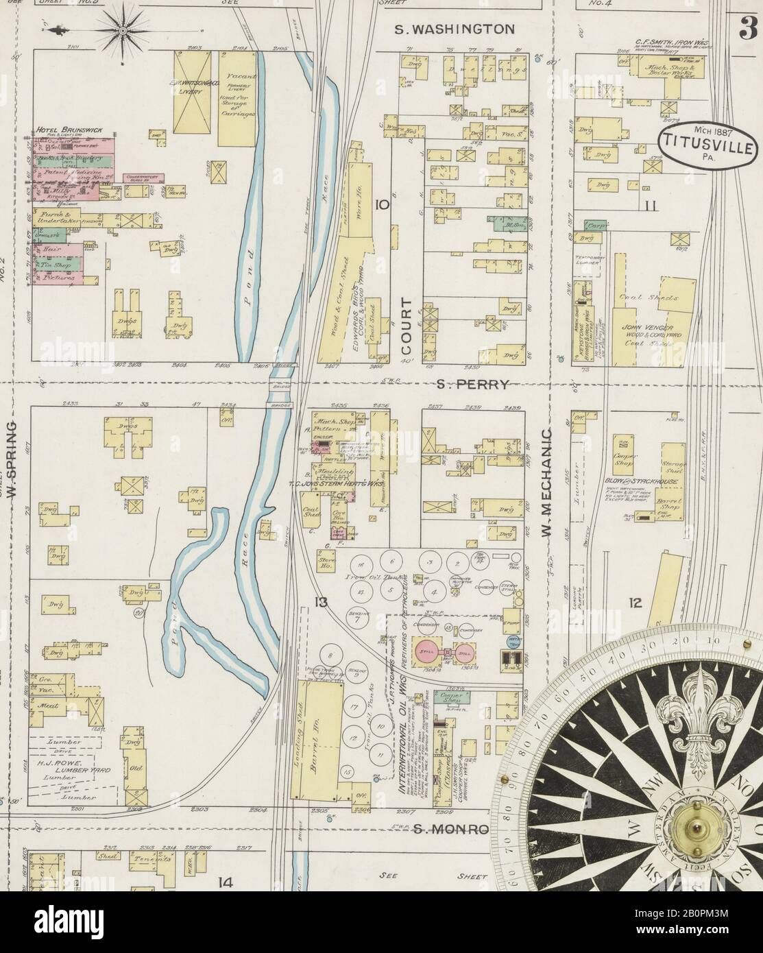 Titusville pennsylvania map hi-res stock photography and images - Alamy