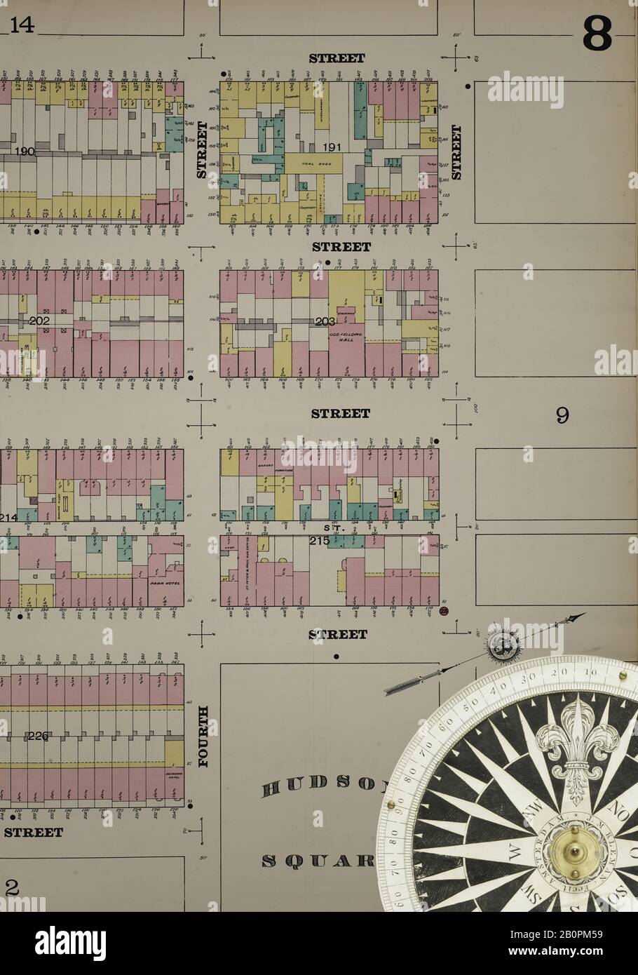Old map of hoboken hi-res stock photography and images - Alamy