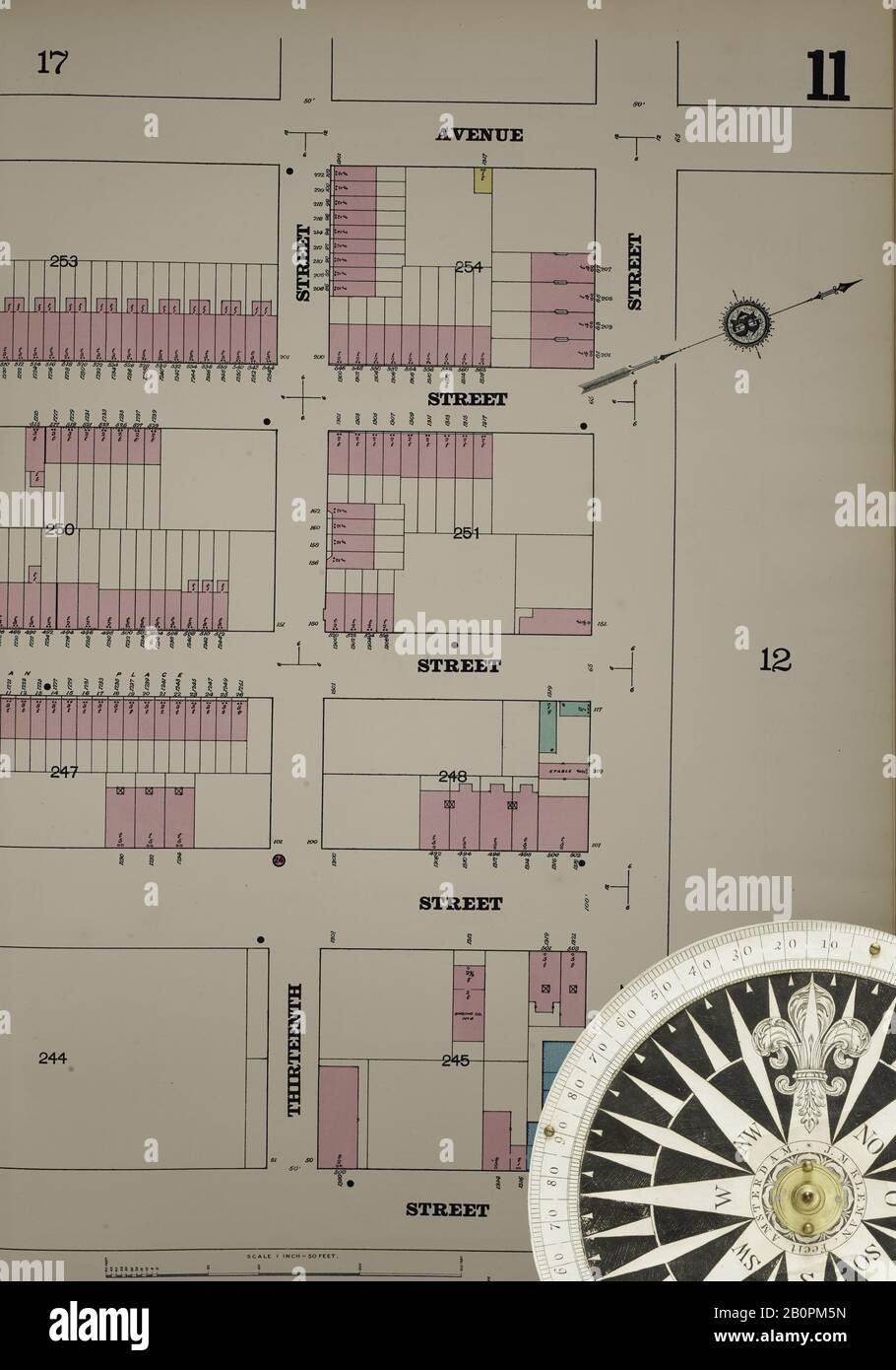 Map of hoboken hi-res stock photography and images - Alamy