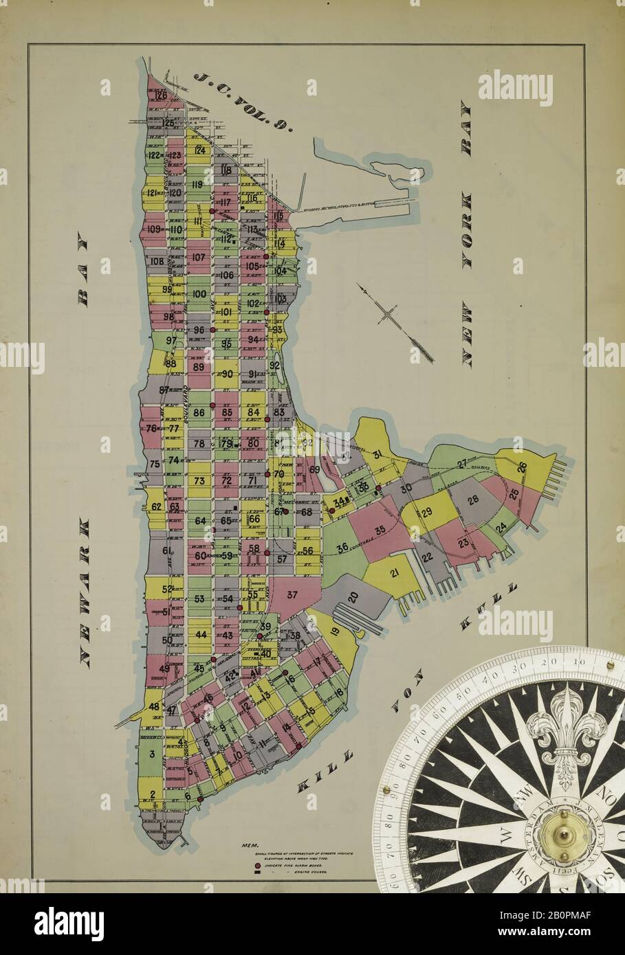 Hudson county map hi-res stock photography and images - Alamy