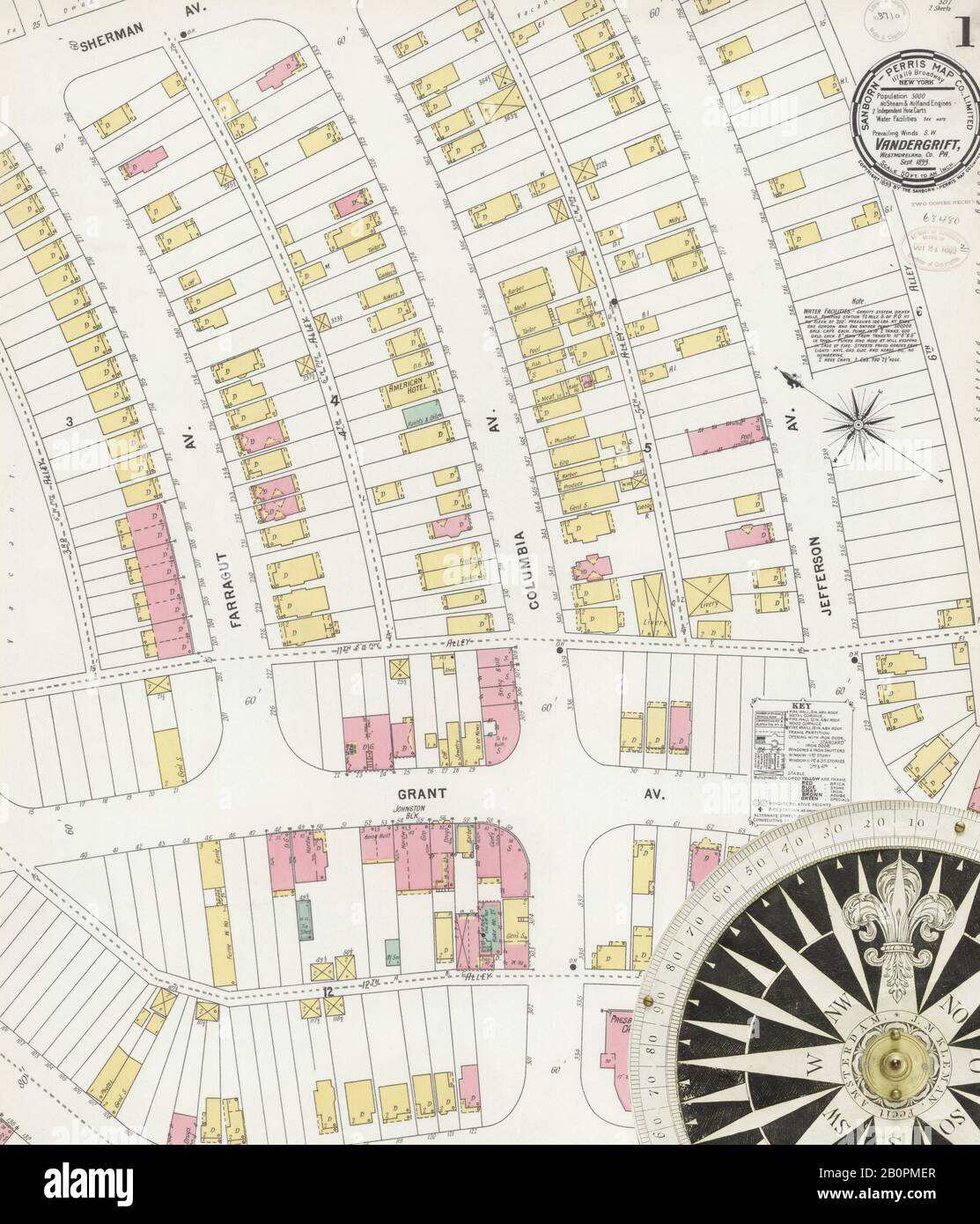 Image 1 of Sanborn Fire Insurance Map from Vandergrift, Westmoreland ...