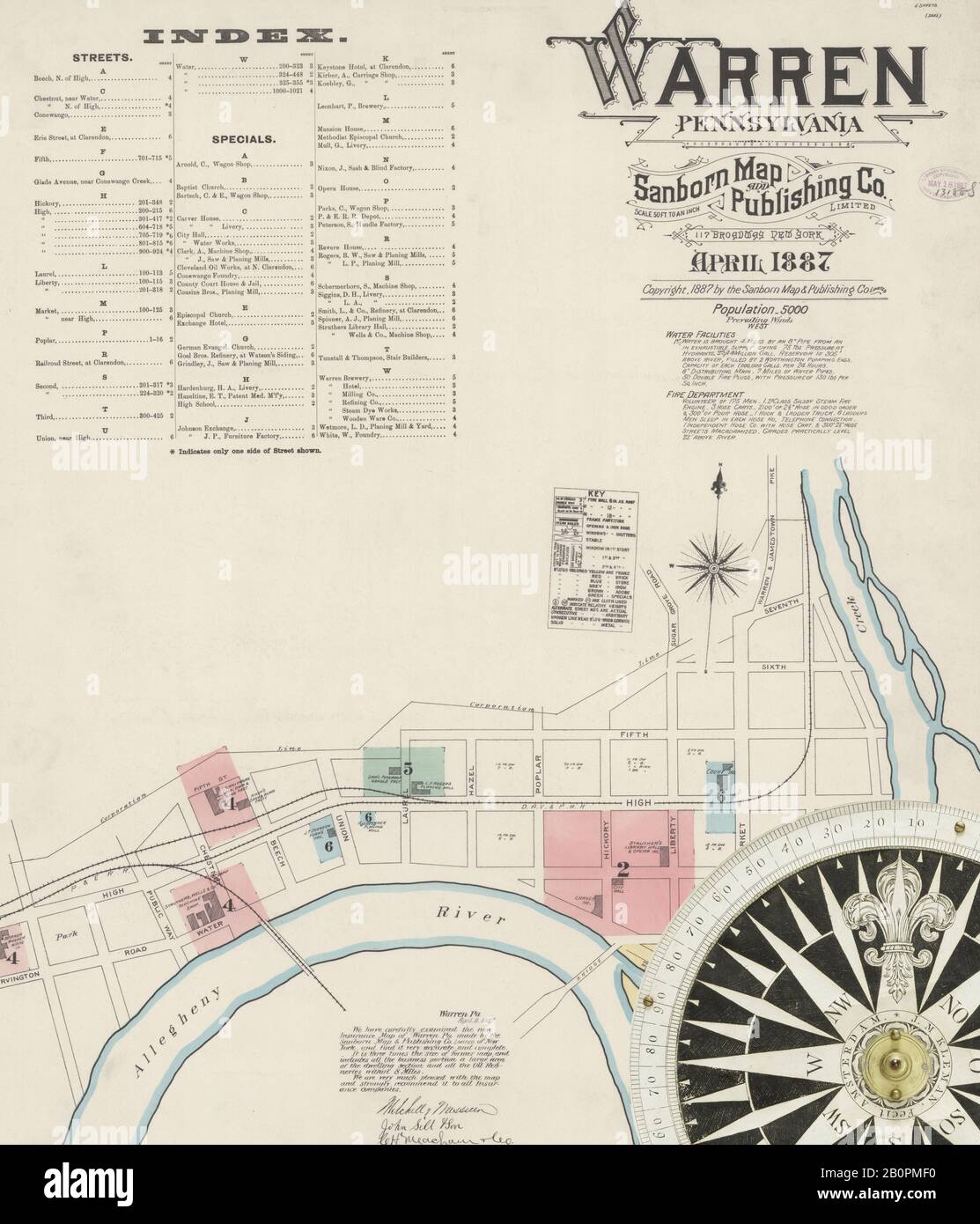 1887 map america hi-res stock photography and images - Alamy